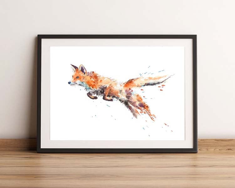 LIMITED EDITION PRINT of Fox 'Pounce'